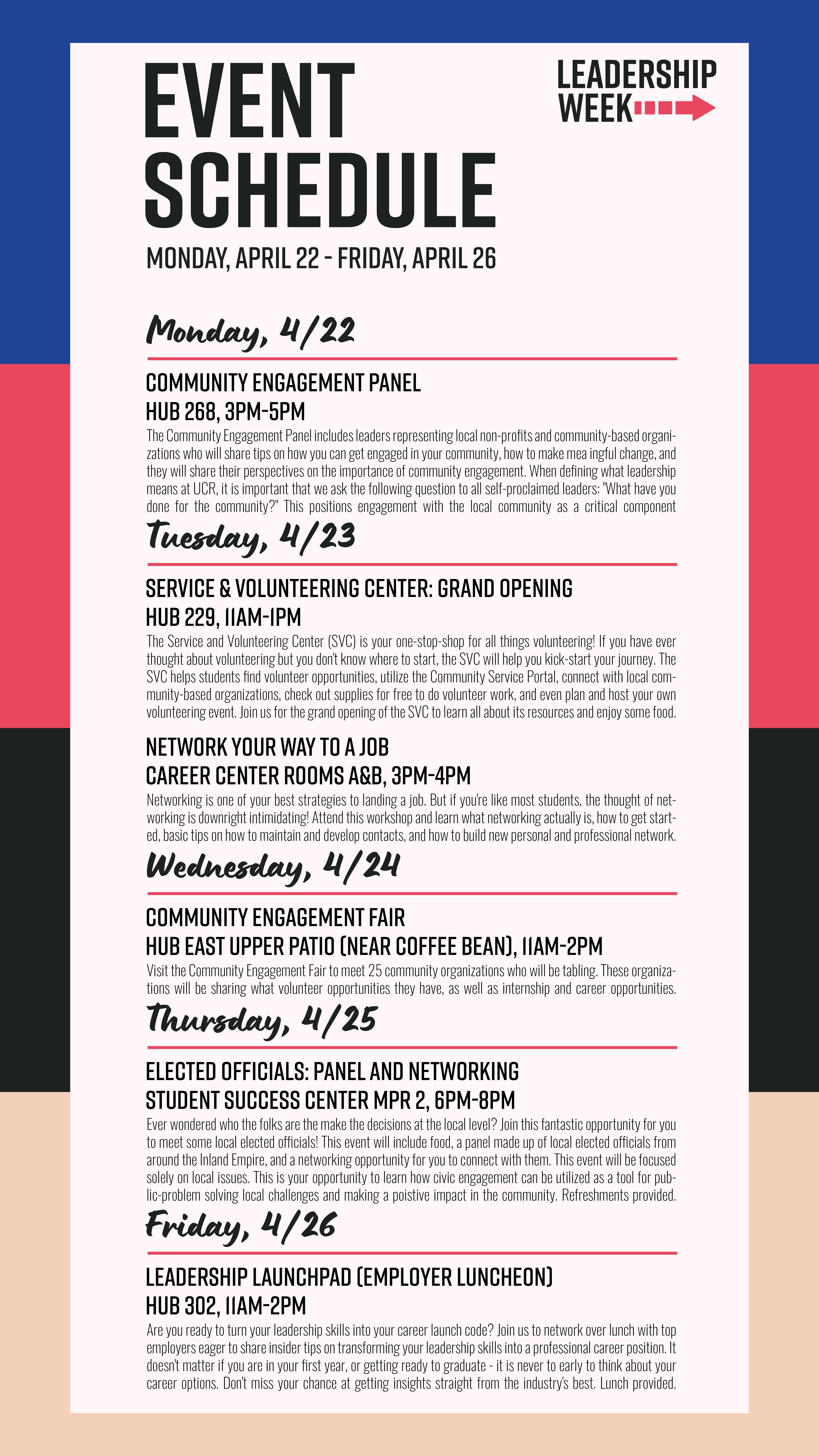 UCR Leadership Week | Student Life